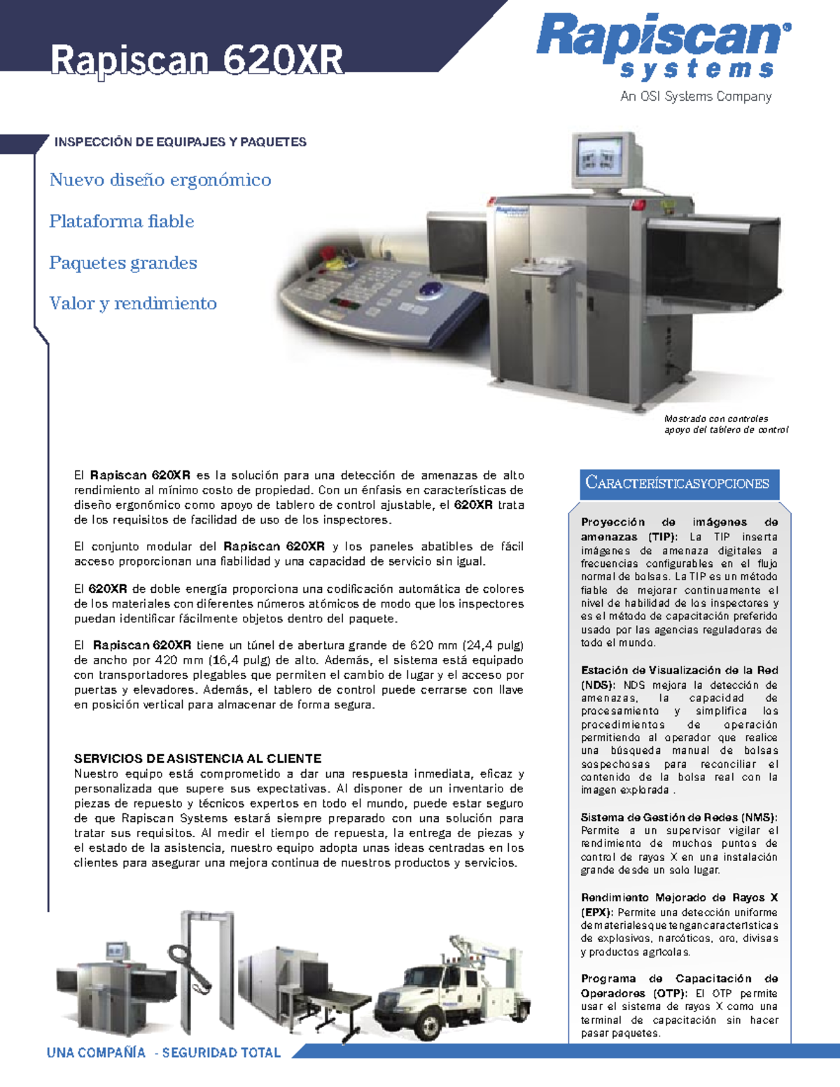 Rapiscan 620XR - MODELO A SEQUIR PLANTILLAS - An OSI Systems Company An ...