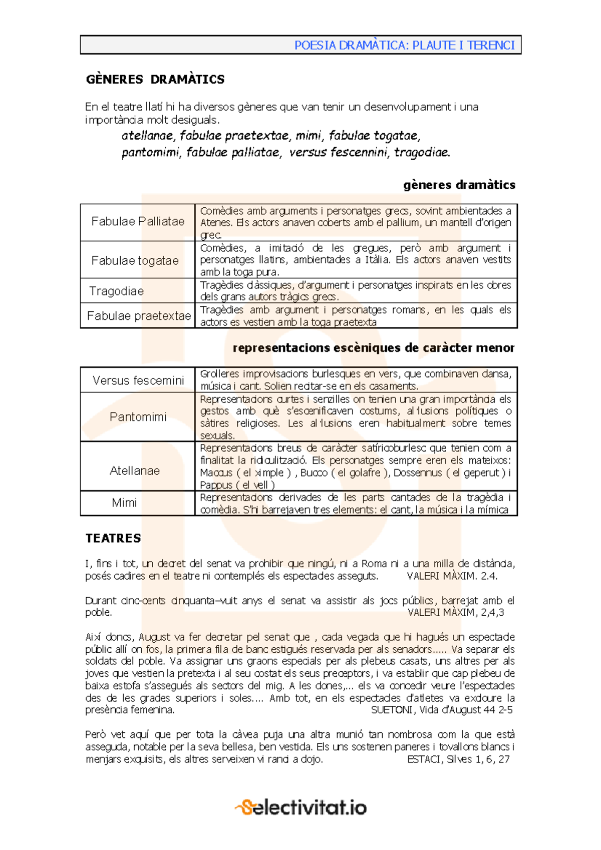 Drama-terenci-sol - Terenci, Drama. - POESIA DRAMÀTICA: PLAUTE I ...