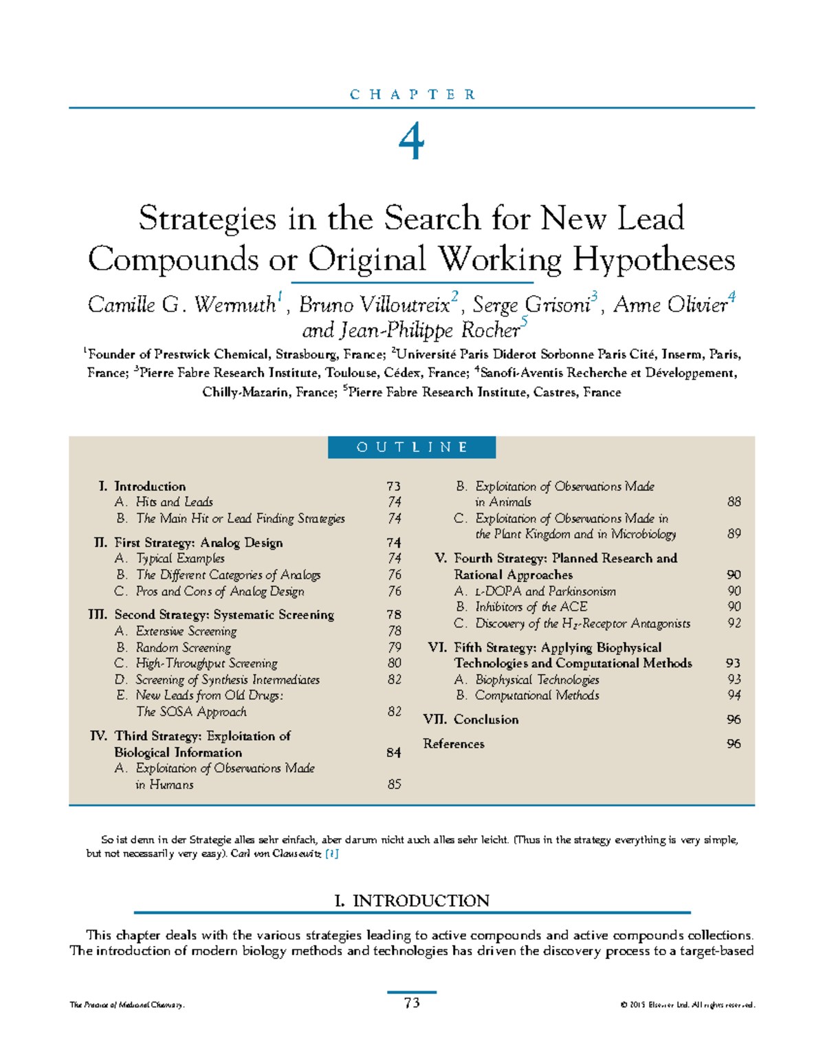 Chapter 1 CADD-1 - C H A P T E R 4 Strategies in the Search for New ...