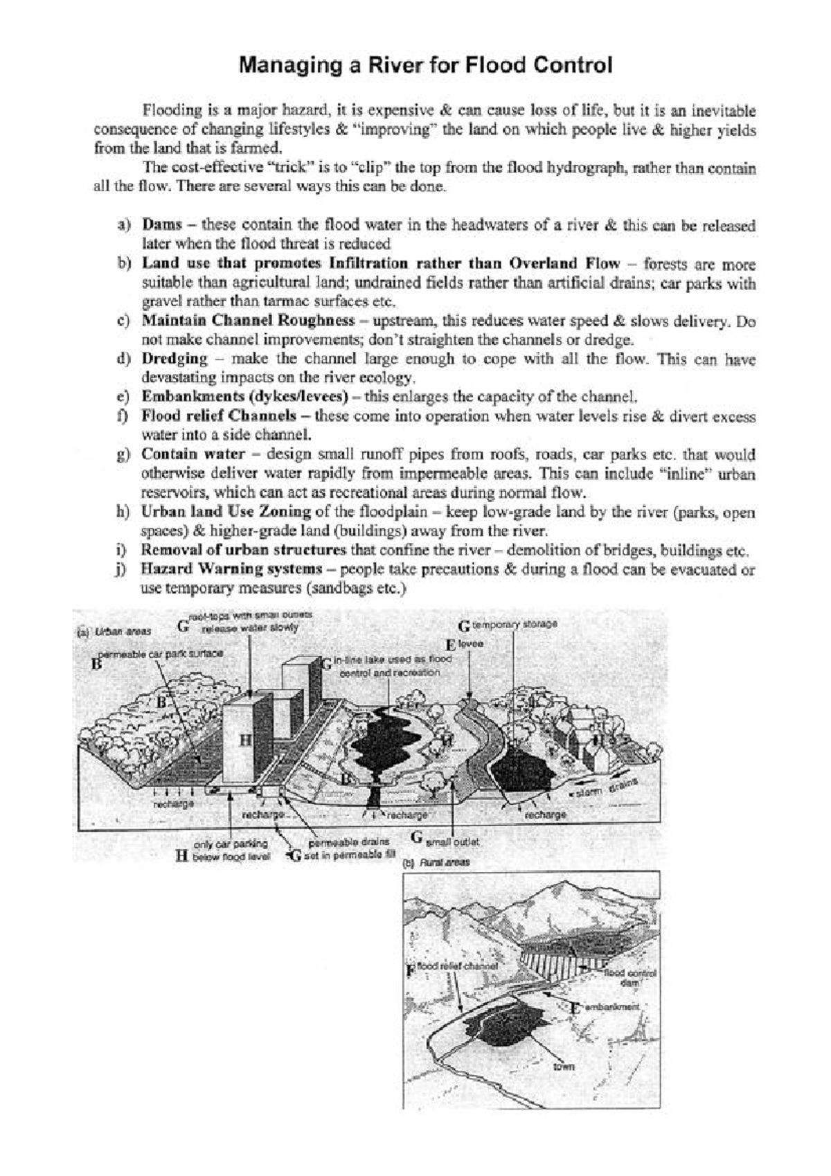 Managing flood river control - Studocu