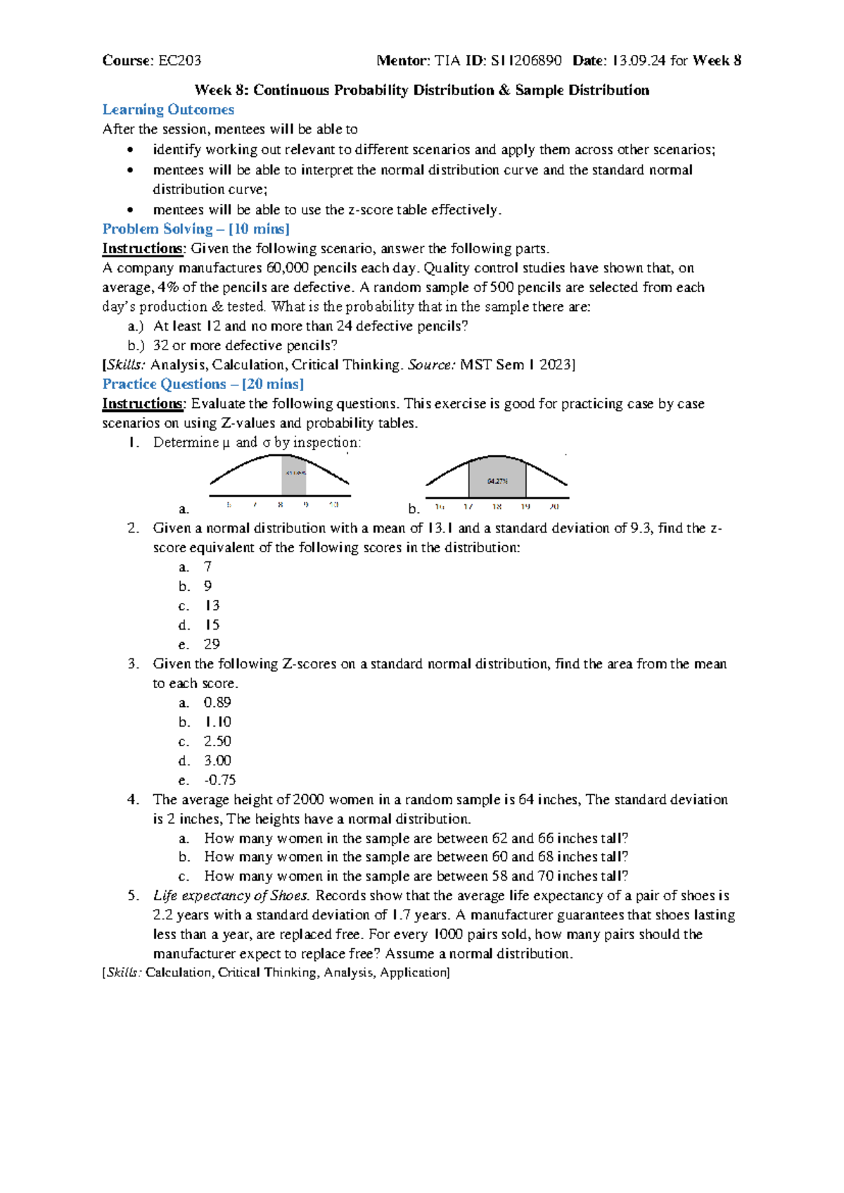 Week 8 Lesson Plan Acitivty Sheet EC203 - Week 8: Continuous ...