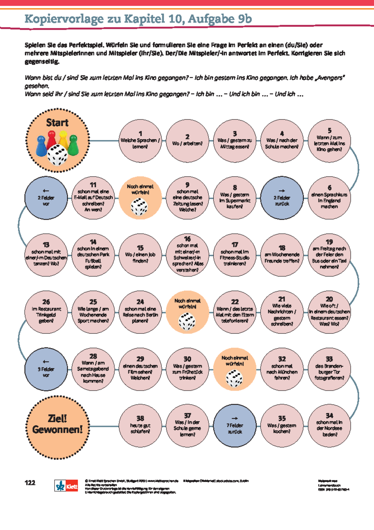 Perfekt Spiel deutch klasse nivel A2 - - Studocu