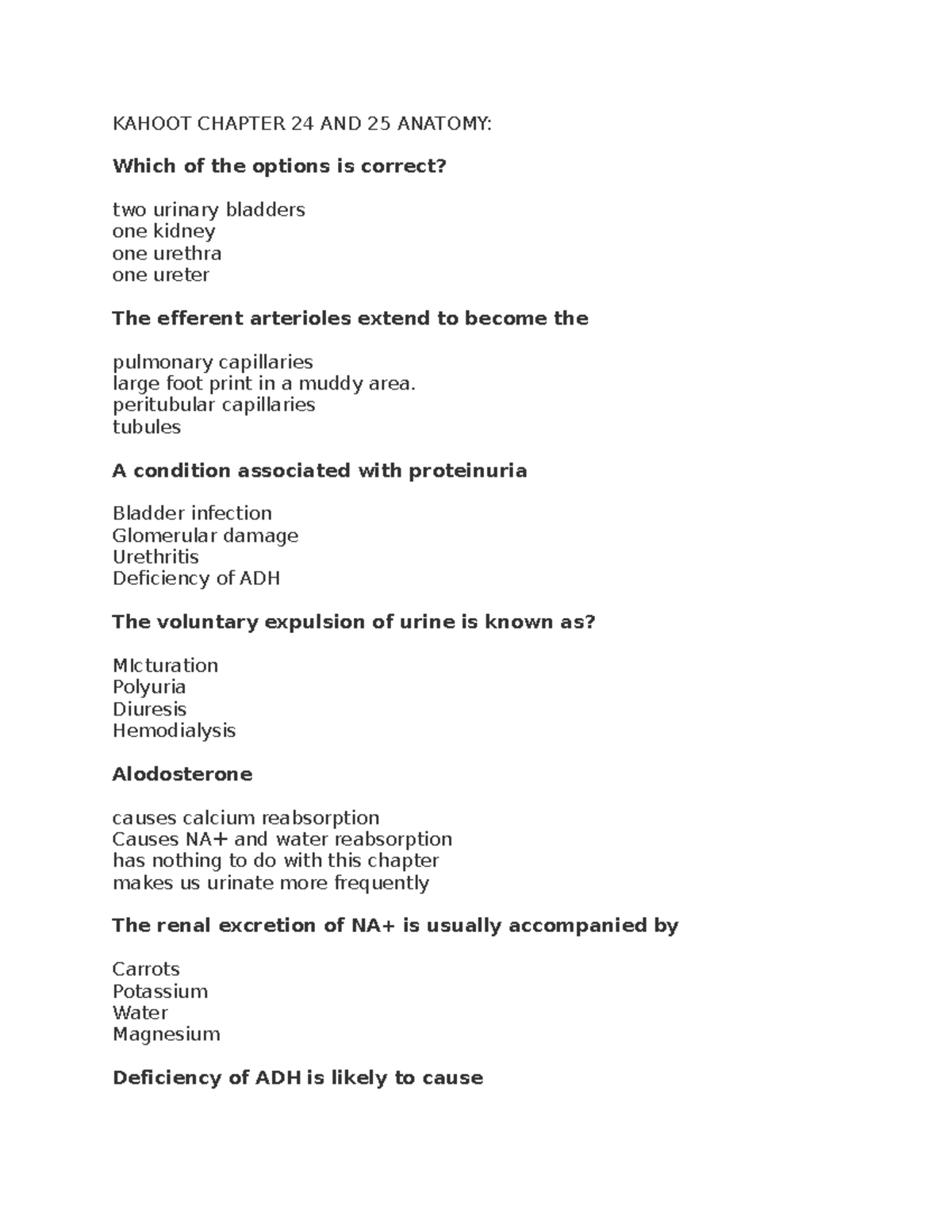 Kahoot Chapter 24 AND 25 Anatomy - KAHOOT CHAPTER 24 AND 25 ANATOMY ...
