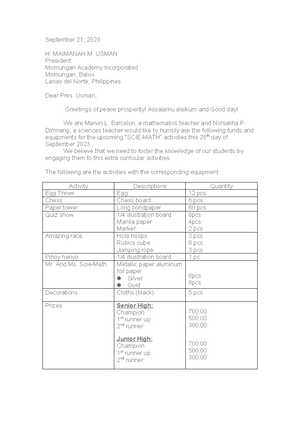AIP-sample - more learners - TABLE OF CONTENTS `TITLE PAGE I. Message ...