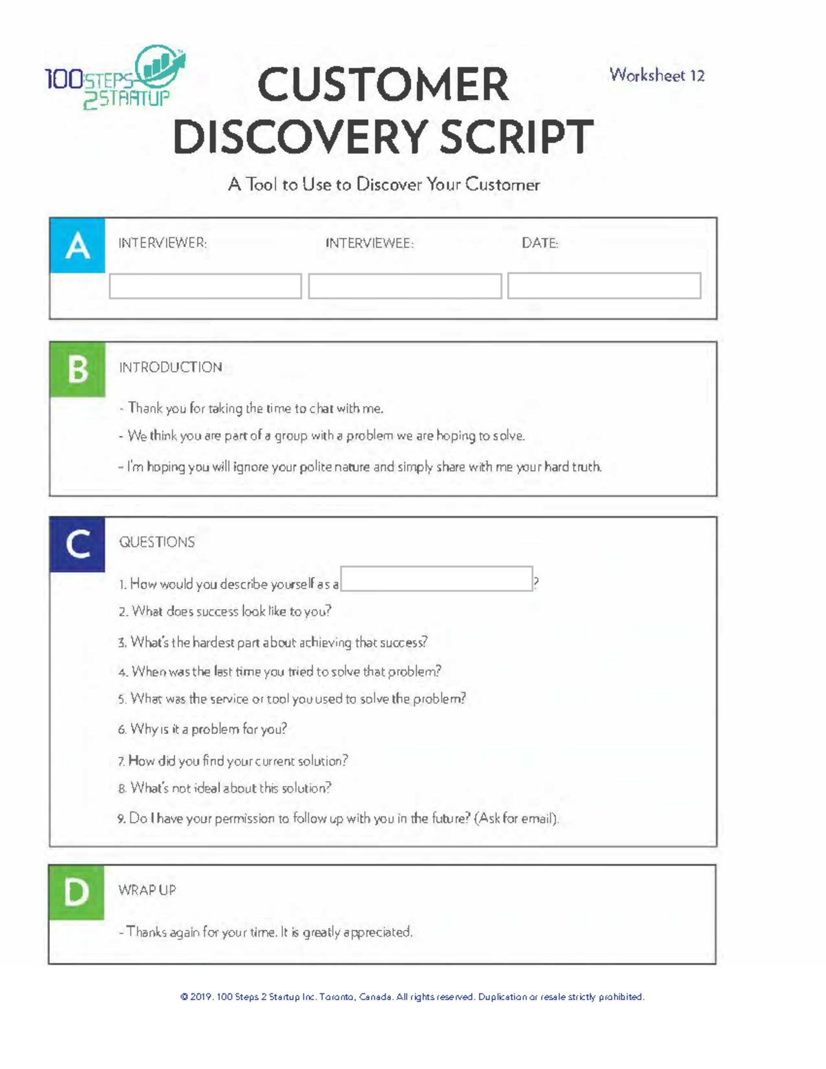 Step 12 copy - Work integrated learning - lOO 가뀀樀蜀 CUSTOMER Worksheet ...