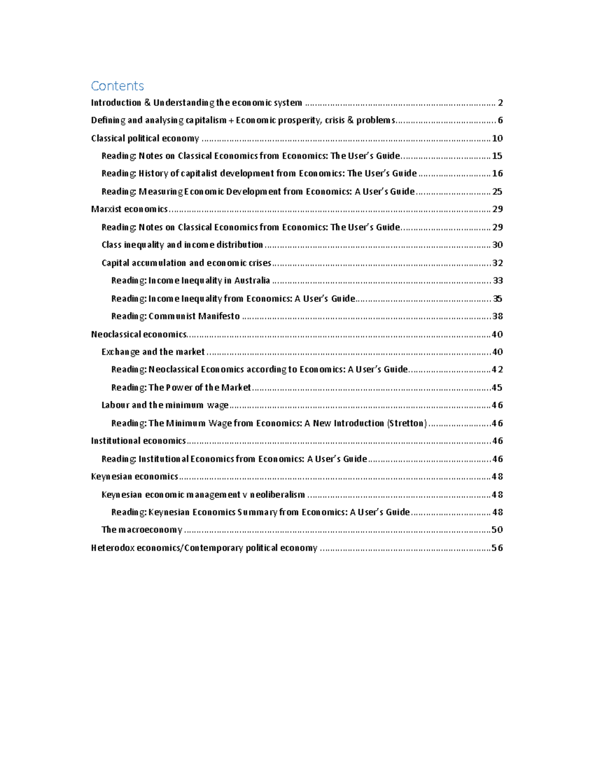 Econ Summary Warning Tt Undefined Function 22 Contents Introduction And Understanding The
