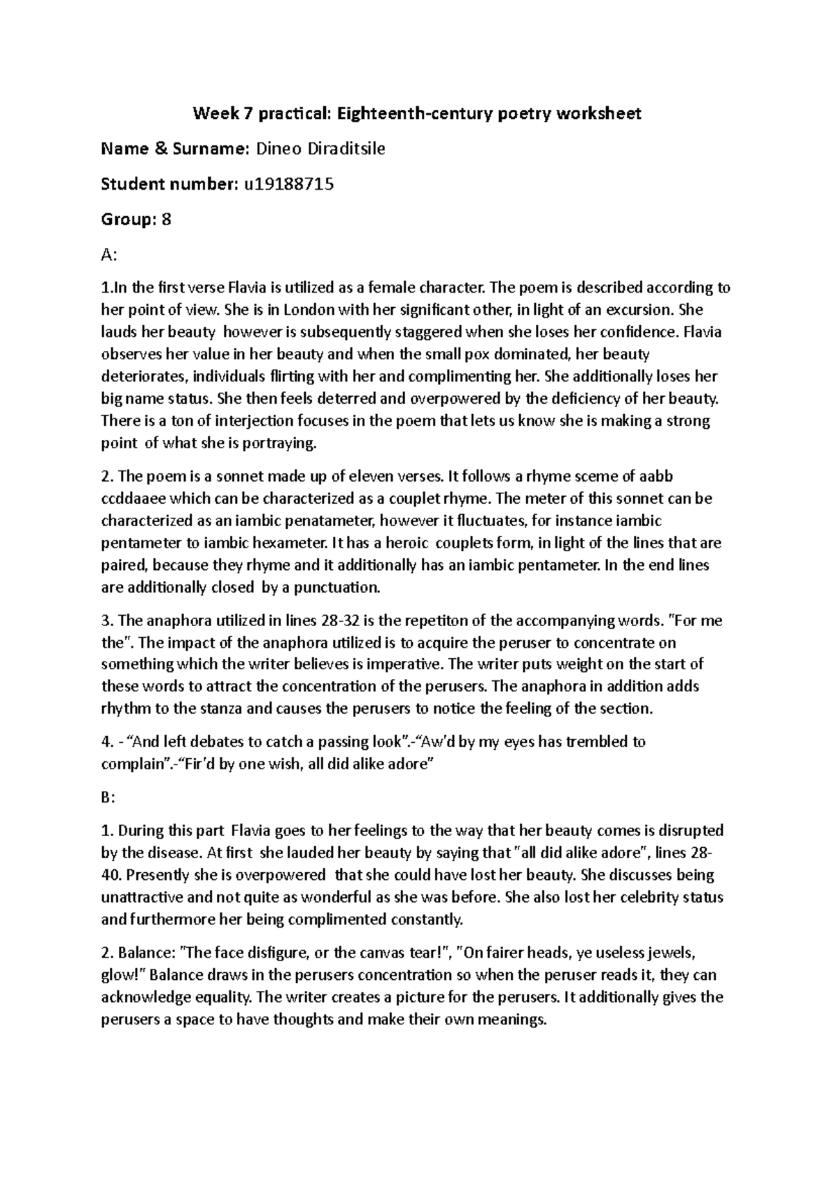 U19188715 Worksheet(7) Eng(110) - Week 7 practical: Eighteenth-century ...