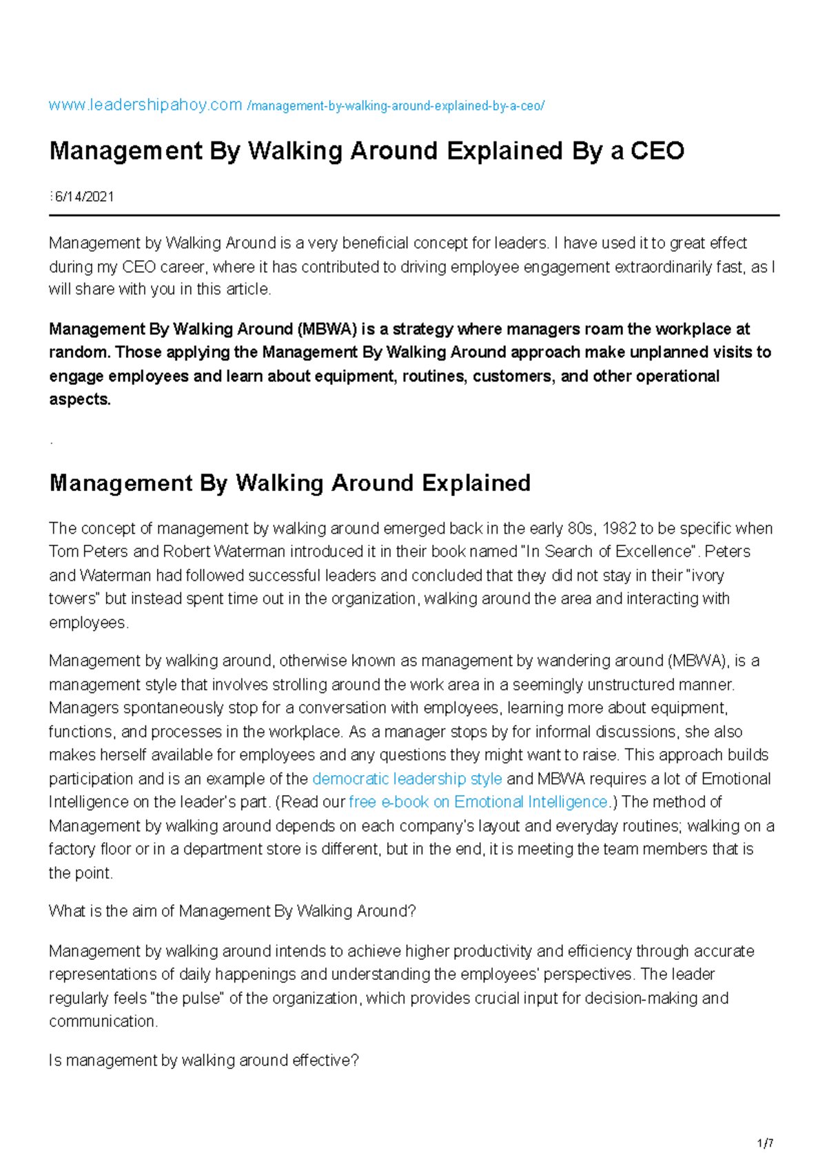 Leadershipahoy.com-Management By Walking Around Explained By a CEO ...