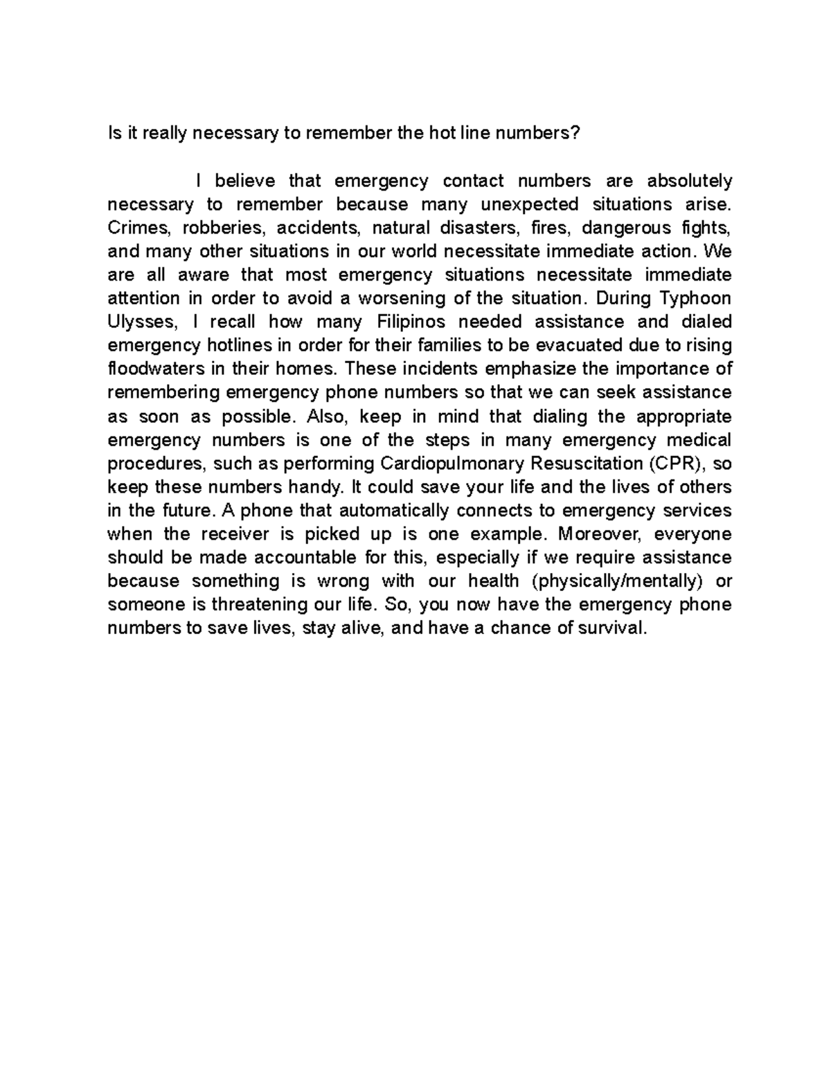 Emergency hotline numbers importance - Is it really necessary to ...