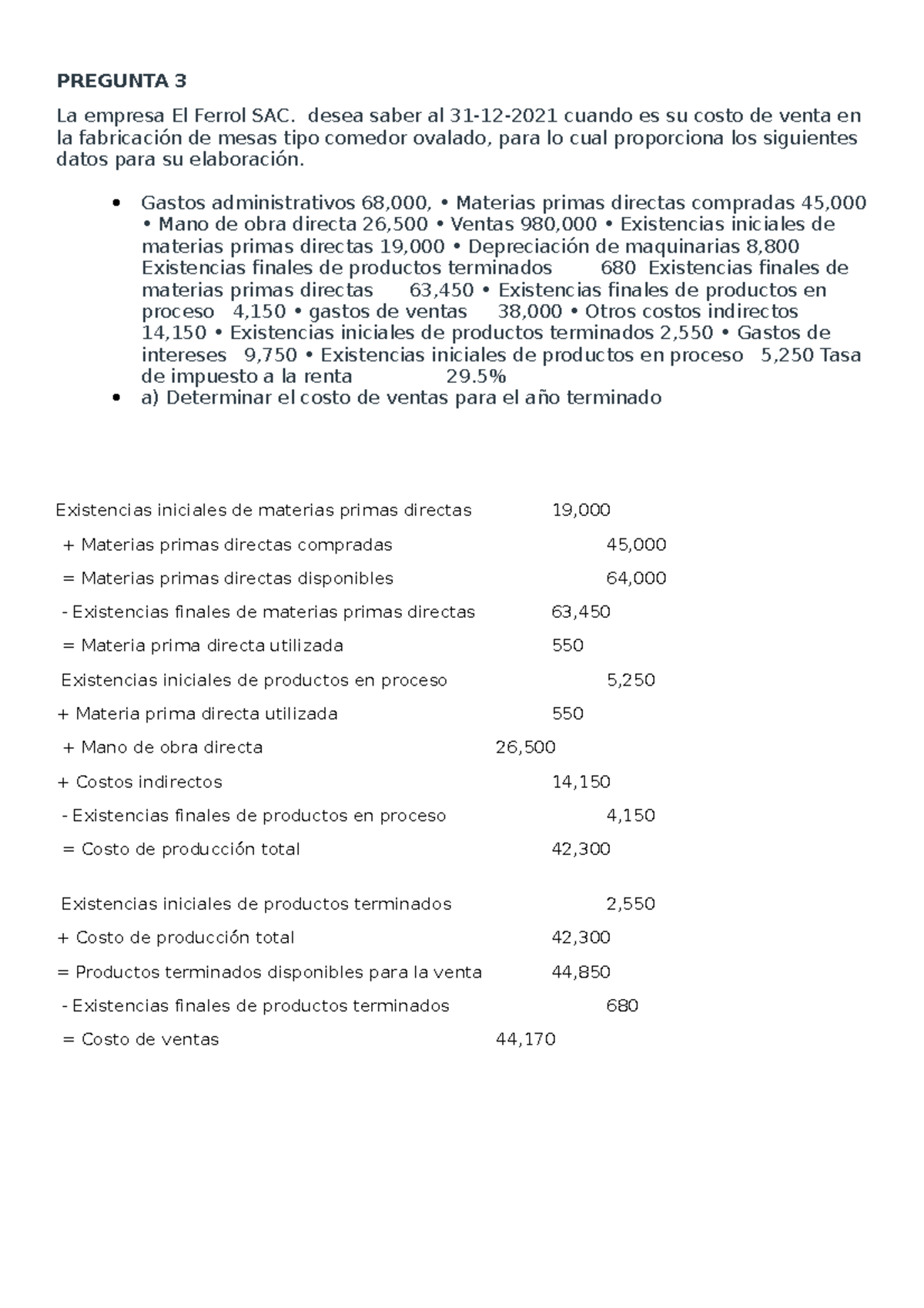 Pregunta 3 - Read the group of sentences and choose the sentence that is grammatically and - Studocu