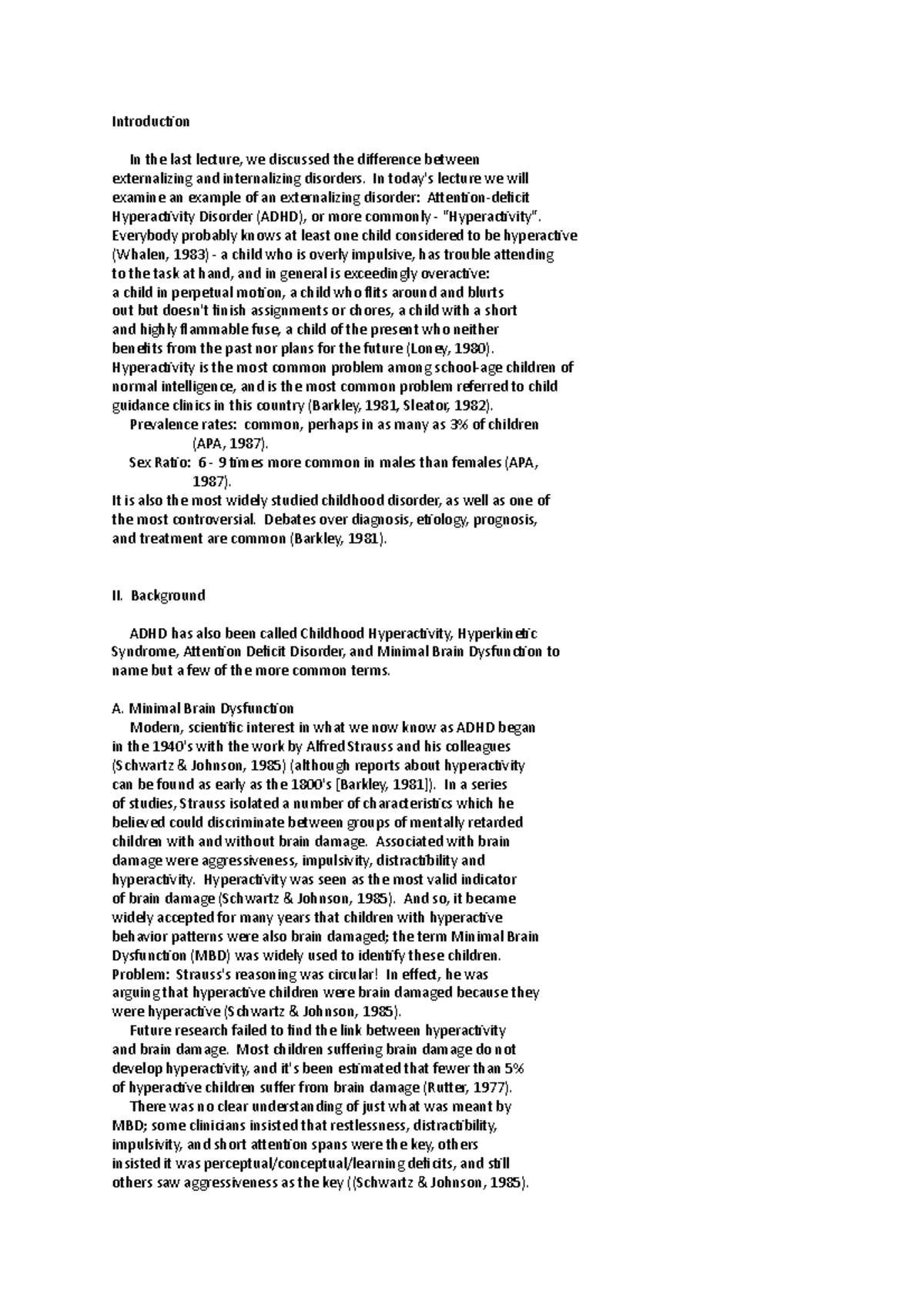 ADHD 1 - Lecture notes 9 - Introduction In the last lecture, we ...