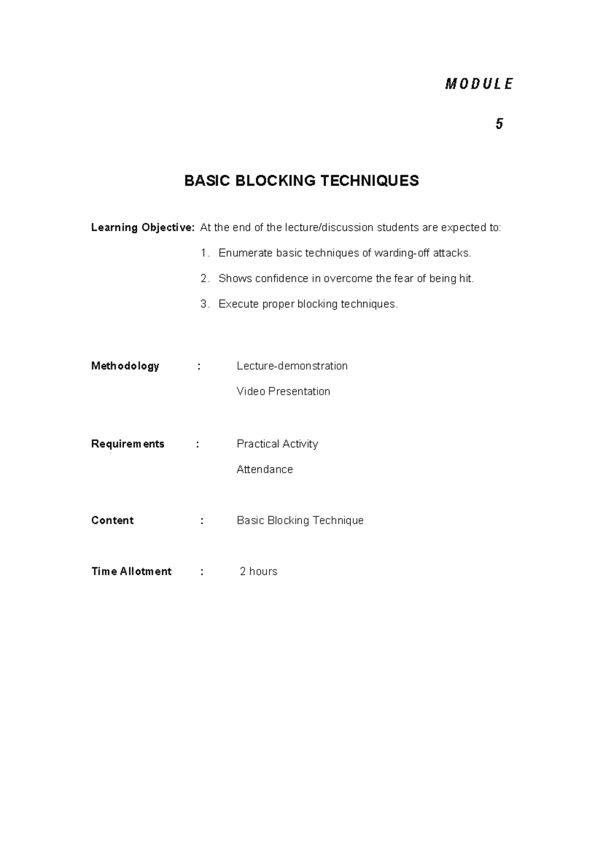FITT3- Module-5 - Hbnb - M O D U L E 5 BASIC BLOCKING TECHNIQUES ...