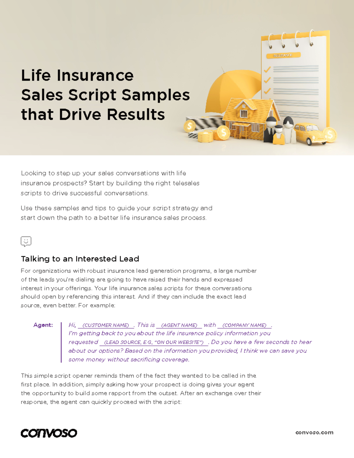 Life-Insurance-Sales-Scripts Convoso - Life Insurance Sales Script ...