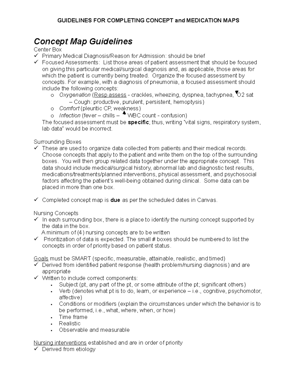 Concept and Med Map Guidelines Updated 2023 - GUIDELINES FOR COMPLETING ...