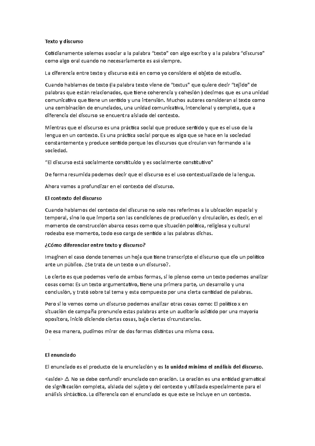 Discurso y generos discursivos 5 - Texto y discurso Cotidianamente ...