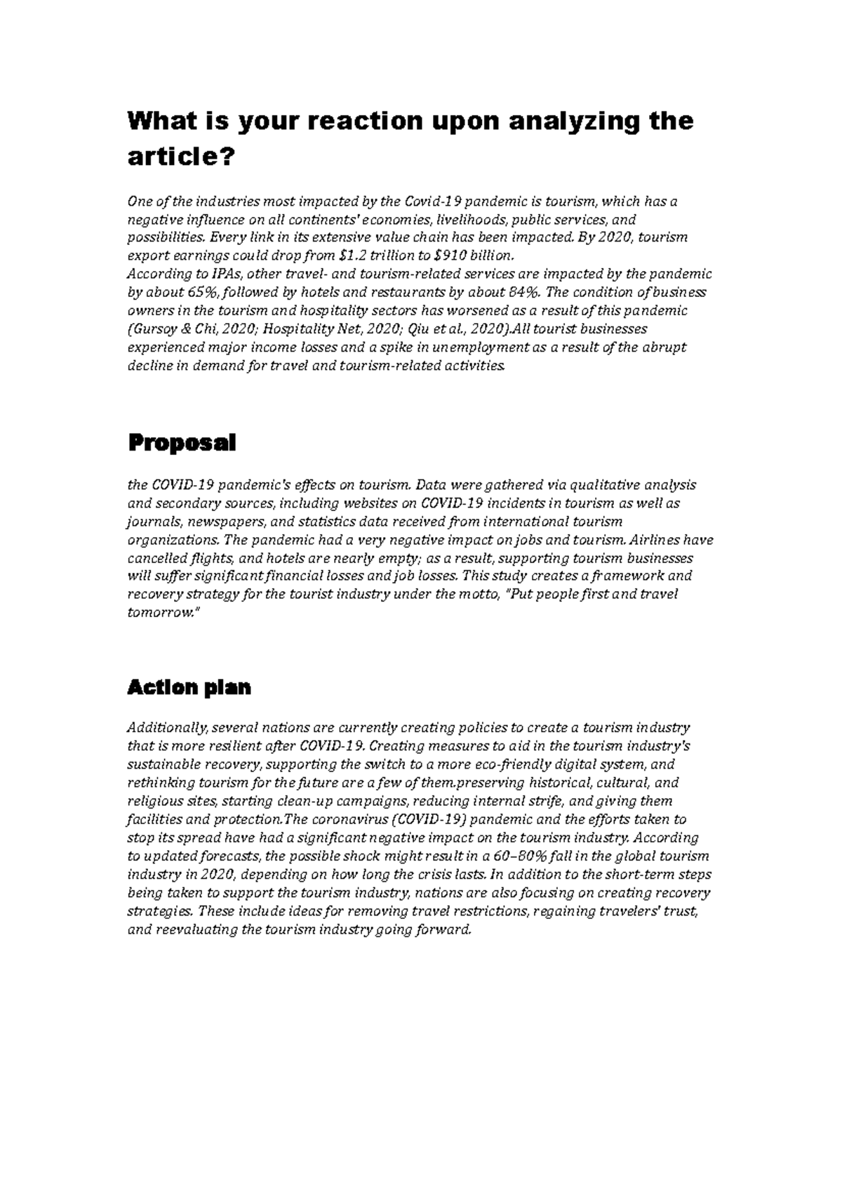 What-is-your-reaction-upon-analyzing-the-article - What is your ...