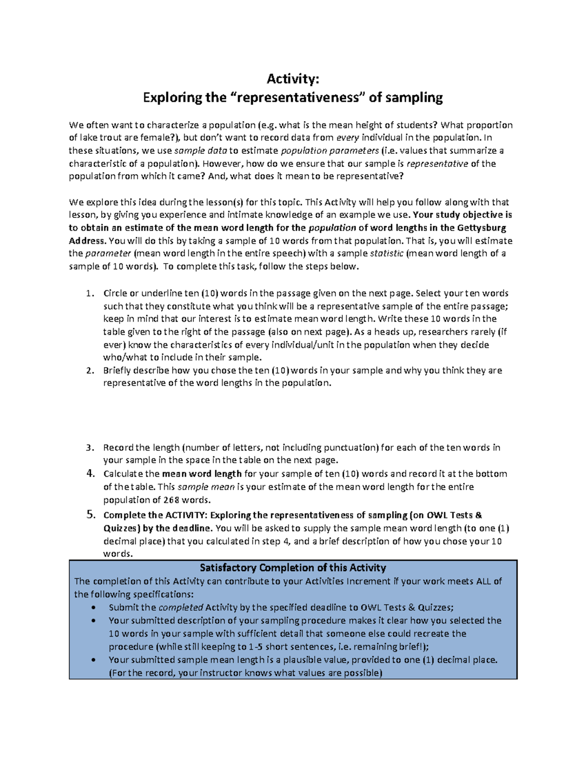 Activity+-+Exploring+the+representativeness+of+sampling - Activity ...