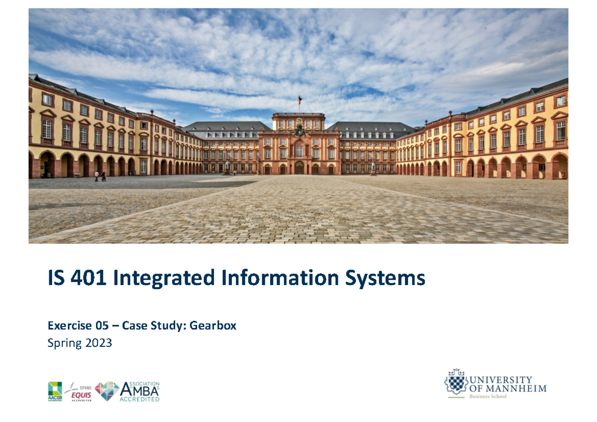 Exercise 05 - Solution - Exercise 05 – Case Study: Gearbox Spring 2023 ...