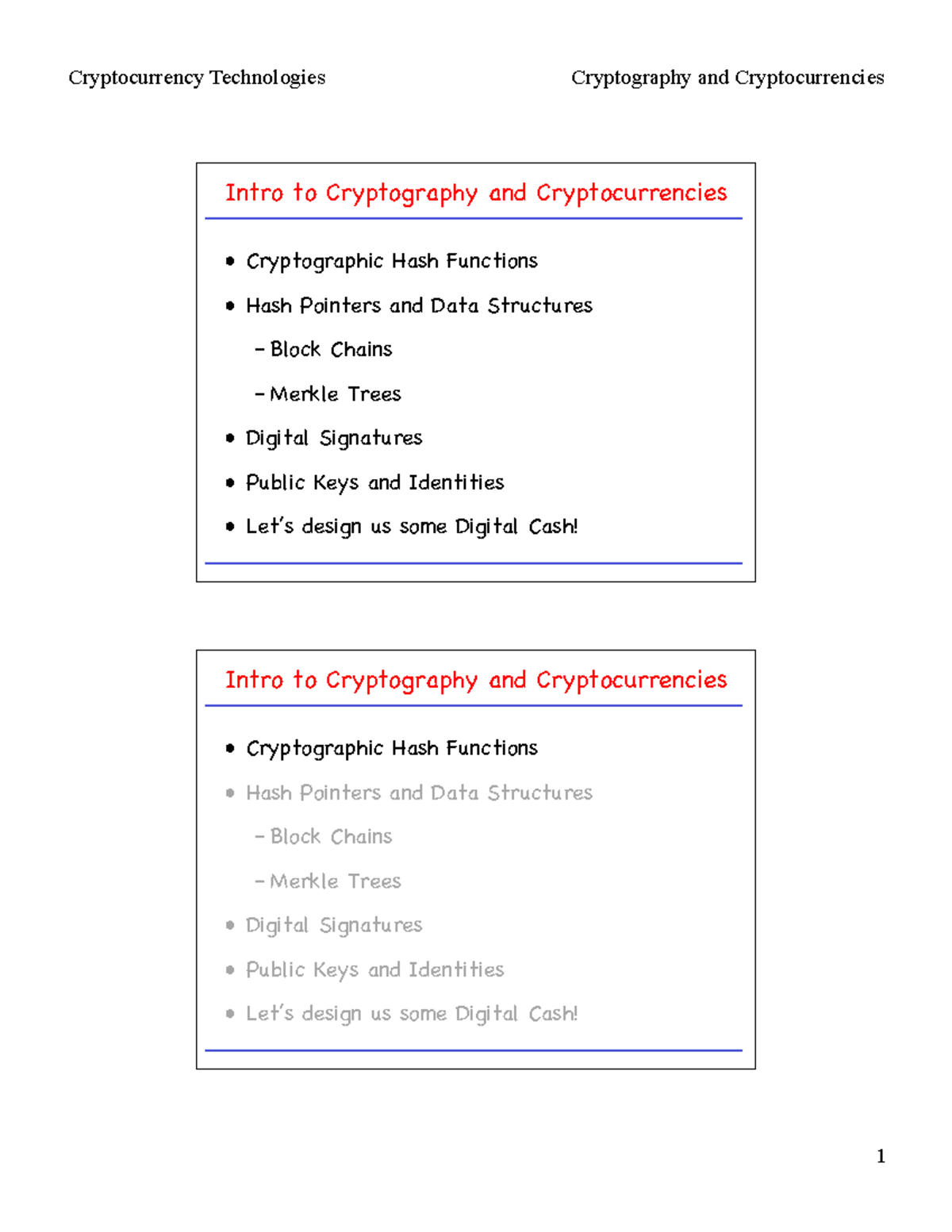 CT - Module - 4 - Good notes - Intro to Cryptography and ...