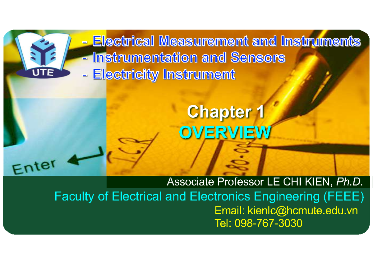 01-Overview - electrical measurement and instrument - Chapter 1 ...