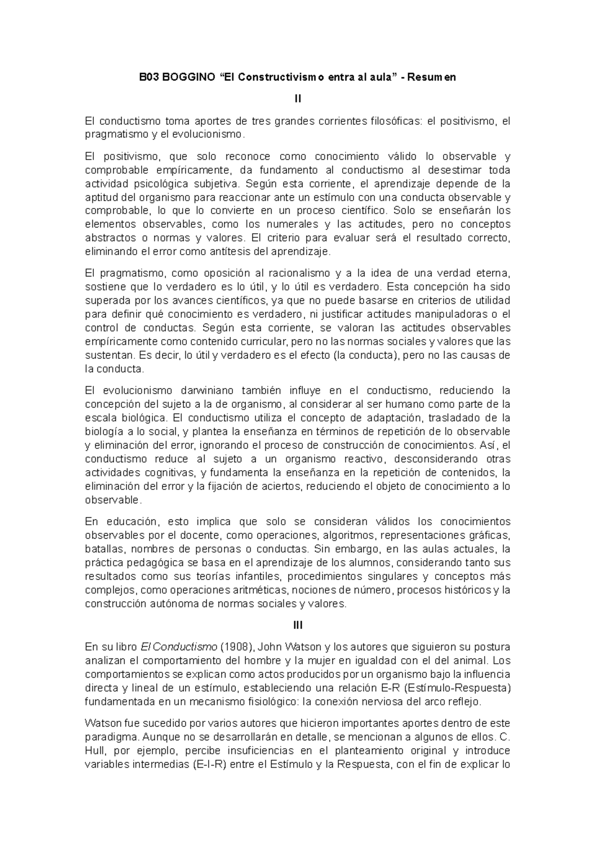 B03 Boggino “El Constructivismo entra al aula” - Resumen - B03 BOGGINO “El Constructivismo entra ...