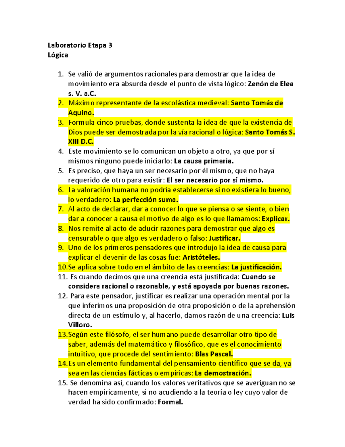Laboratorio Lógica Etapa 3 - Laboratorio Etapa 3 Lógica Se valió de ...