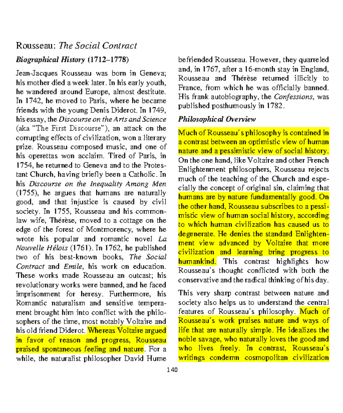 Rousseau Social Contract New - Rousseau: The Social Contract ...