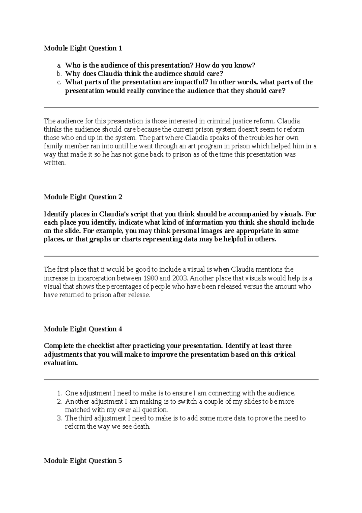 Tyler Goodnight SCS 200 Module 8 short answers - Module Eight Question ...