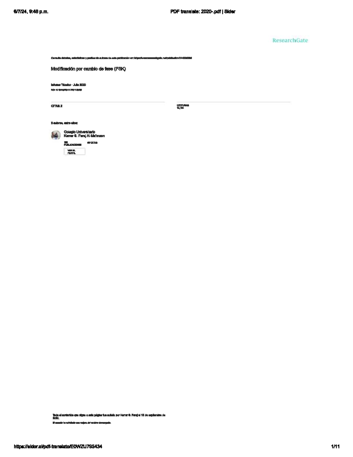 modulación por desplazamiento de fase o PSK (Phase Shift Keying) - 9:46 ...