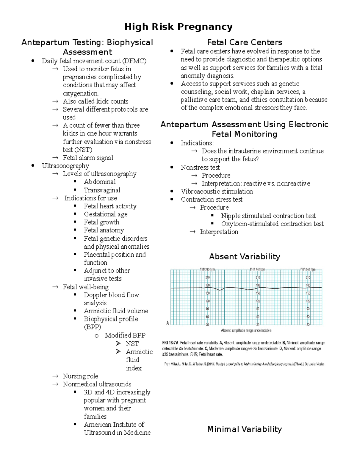 High Risk Pregnancy - High Risk Pregnancy Antepartum Testing ...