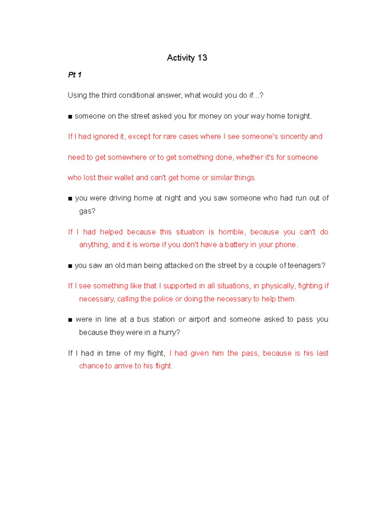 Activity 13 - Actividad 13 - Activity 13 Pt 1 Using the third ...