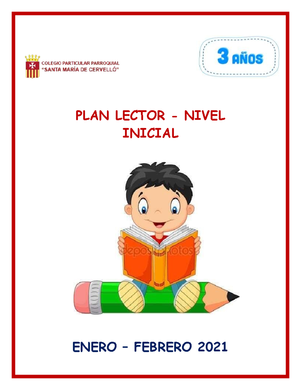 PLAN Lector 3 AÑOS - PLAN LECTOR - NIVEL INICIAL ENERO – FEBRERO 2021 ...