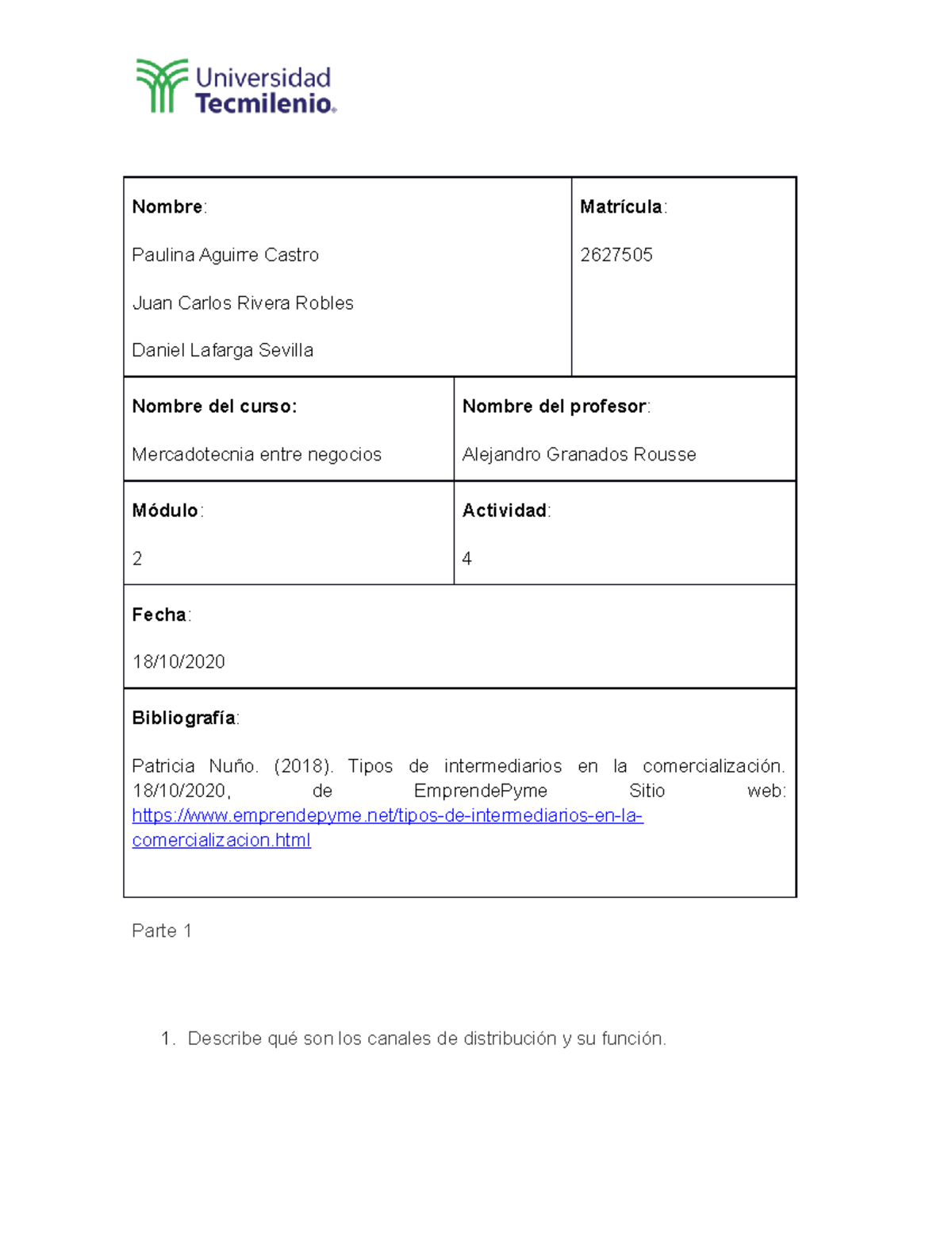 Act4 - Nombre : Paulina Aguirre Castro Juan Carlos Rivera Robles Daniel ...