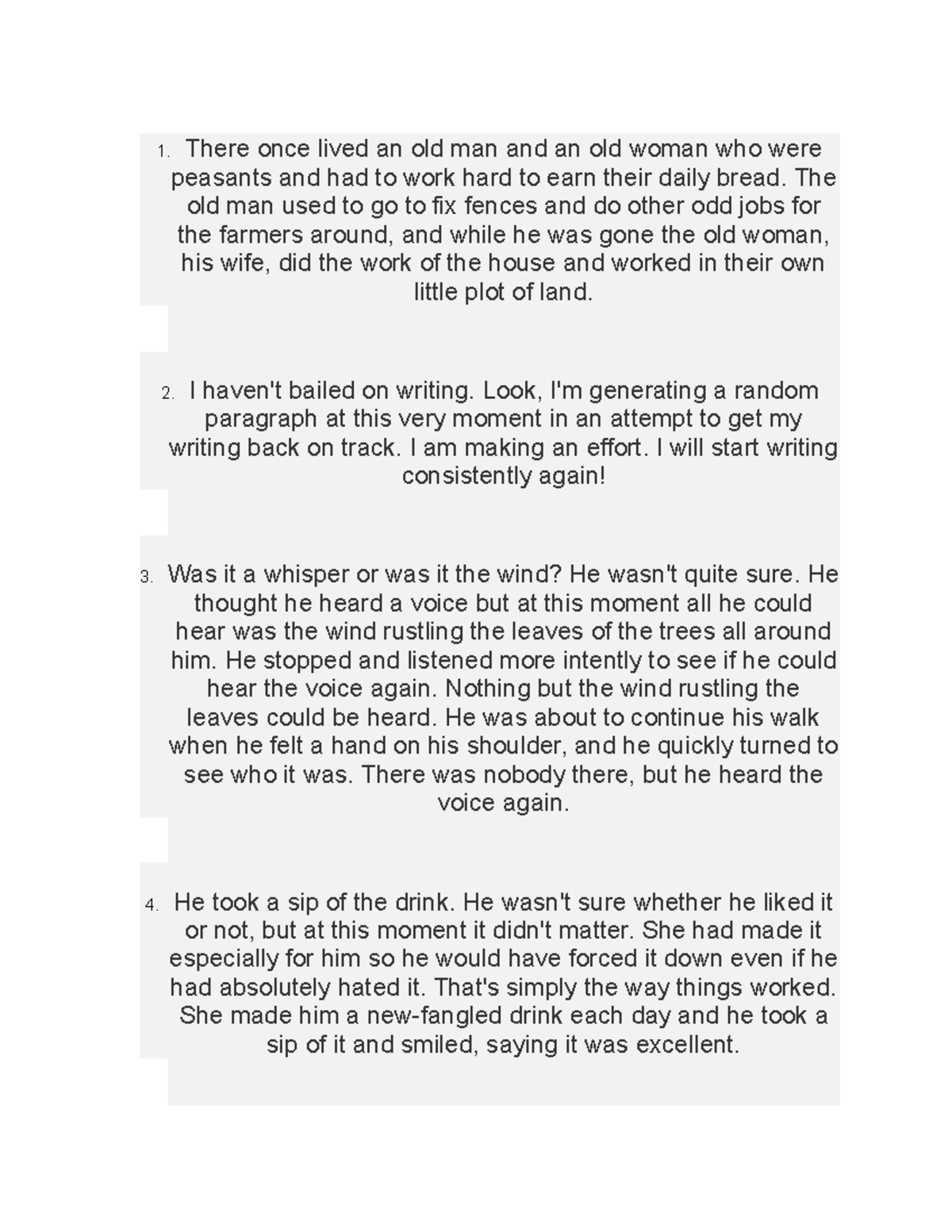 3 - LEcture note - There once lived an old man and an old woman who ...