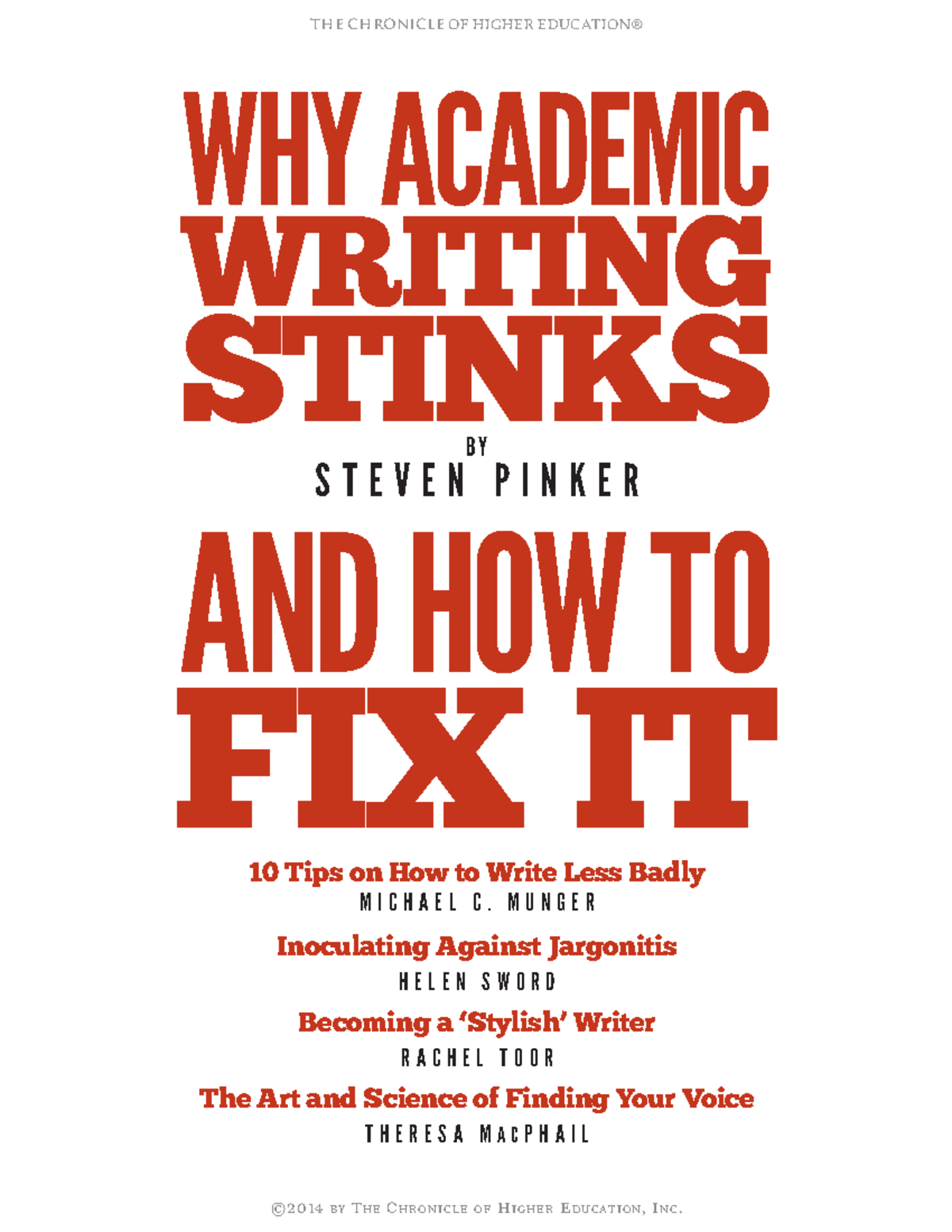 Why Academic Writing Stinks - Steven Pinker - ####### WHY ACADEMIC ...