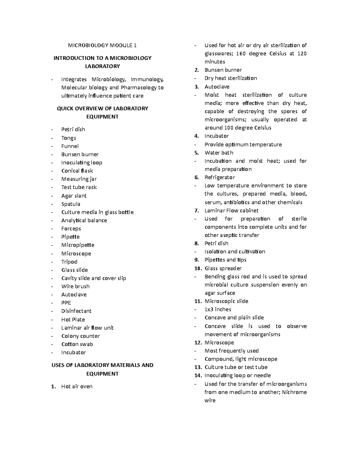 Microbiology Module 1 and Module 2 - MICROBIOLOGY MODULE 1 INTRODUCTION ...