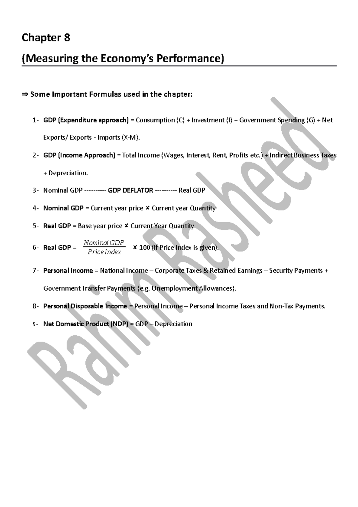 gdp-important-formulas-chapter-8-measuring-the-economy-s