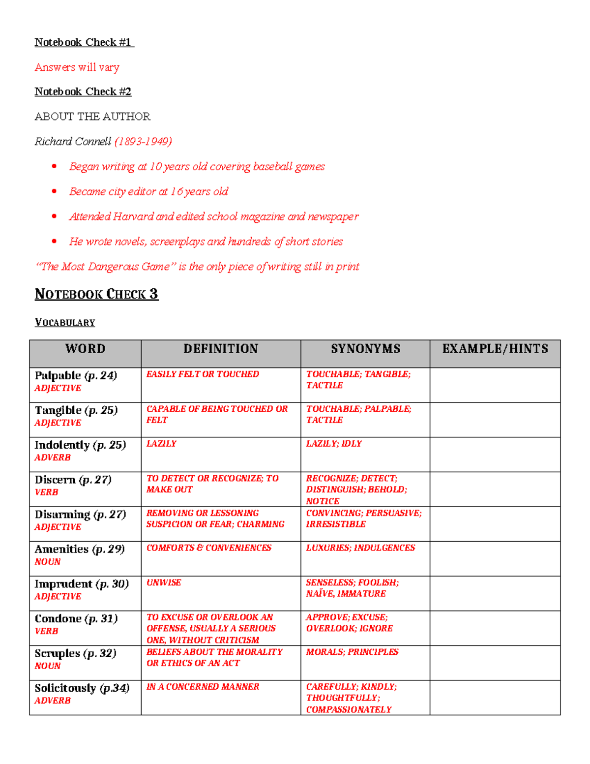 The most dangerous game reading guide answers 2014 - Notebook Check ...