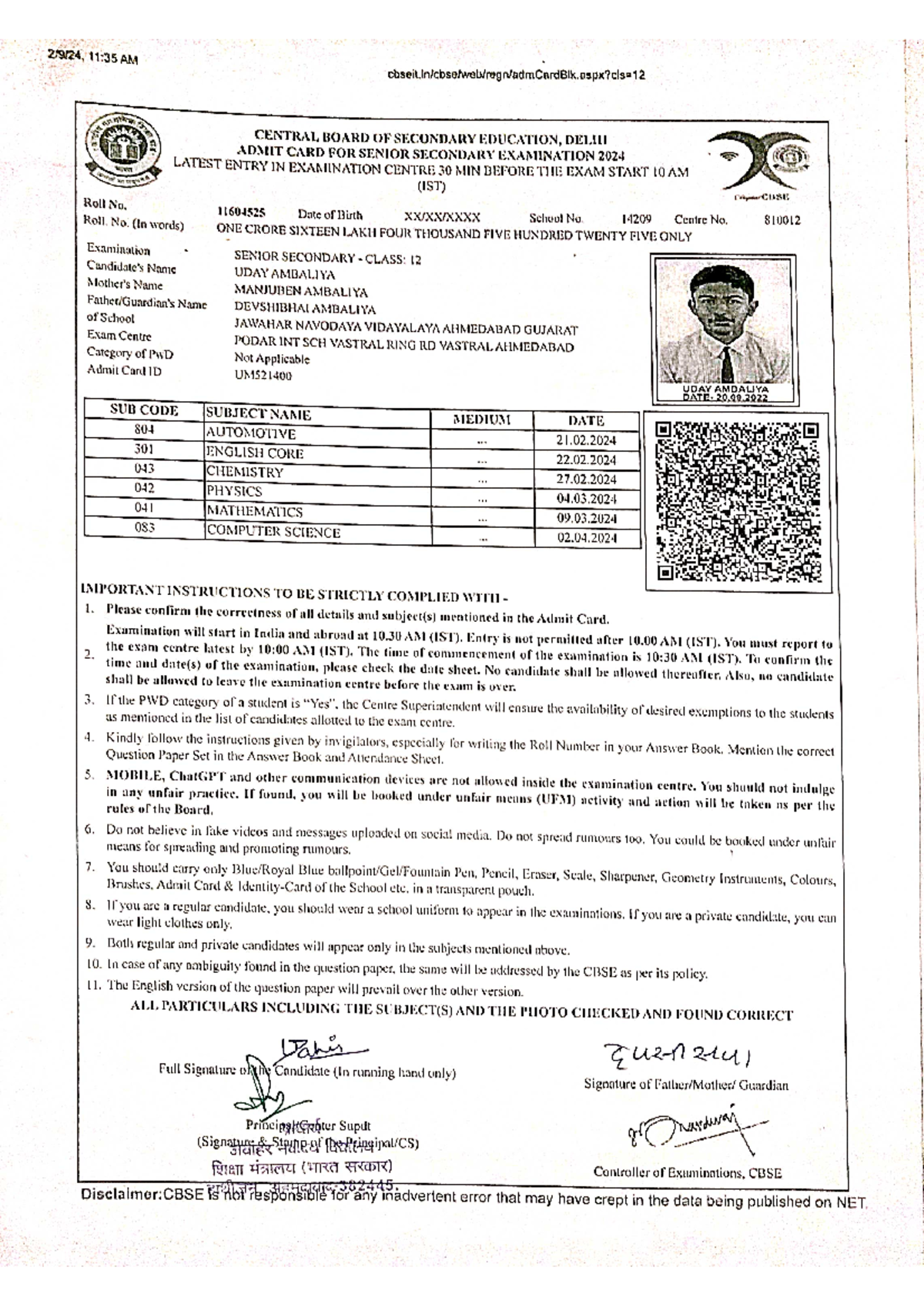 Doc Scanner May 13, 2024 12-38 PM - 11:35 AM CENTRAL BOARD OF SECONDARY ...