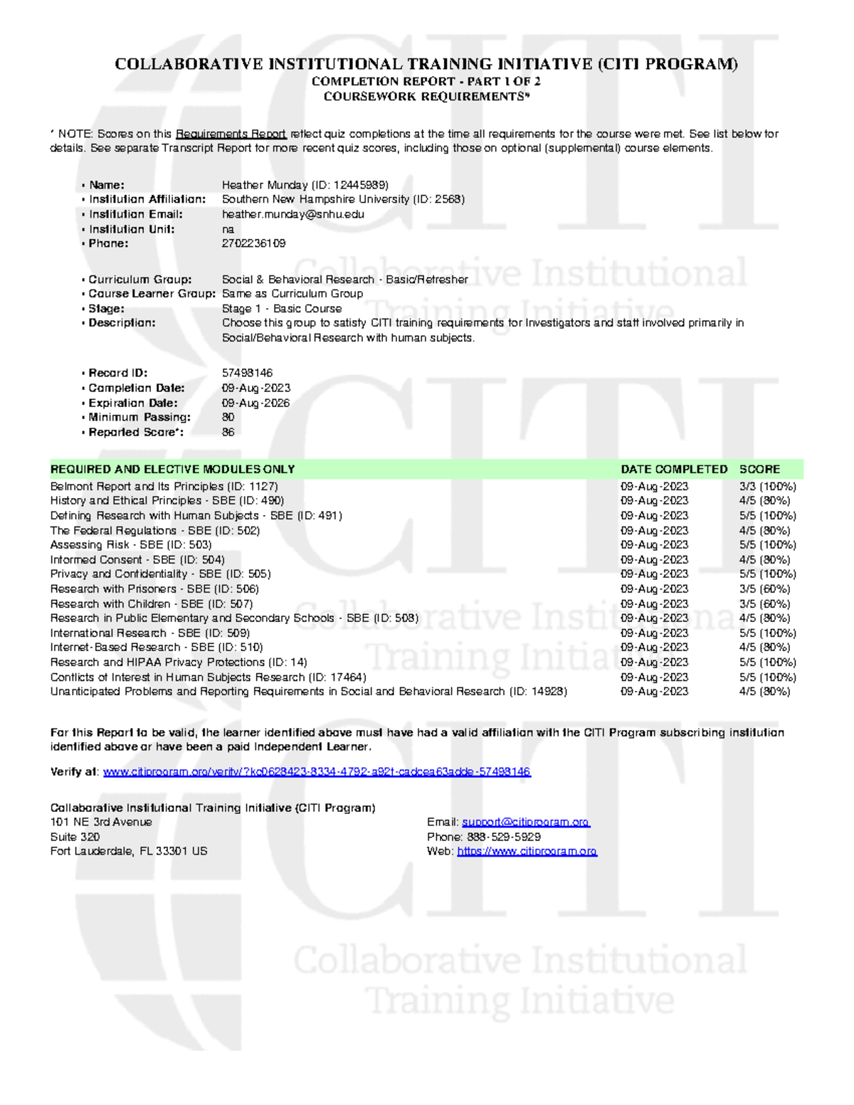 Eciti training - nnothing - COLLABORATIVE INSTITUTIONAL TRAINING ...