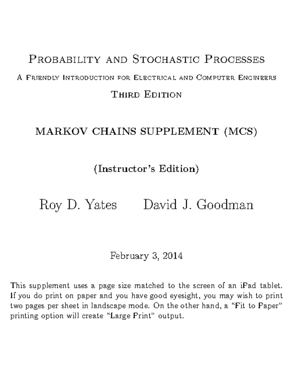 Markov chains ins - Copy - Probability and Stochastic Processes A Friendly Introduction for ...