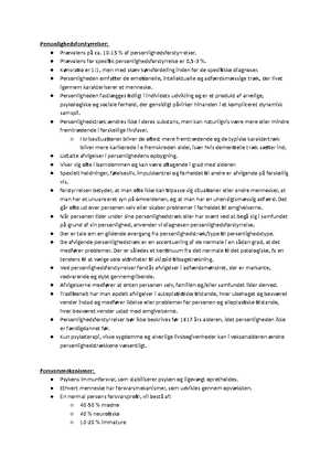 Liv strand - Opsummering af Liv Stands 2 kapitler om hvad psykose er og ...