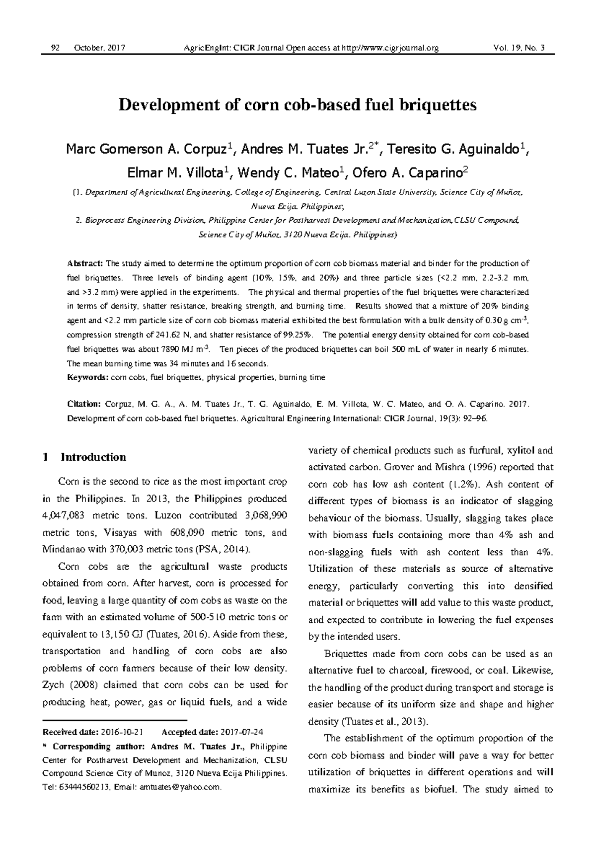 Inbound 1943373682215351795 - 92 October, 2017 AgricEngInt: CIGR ...