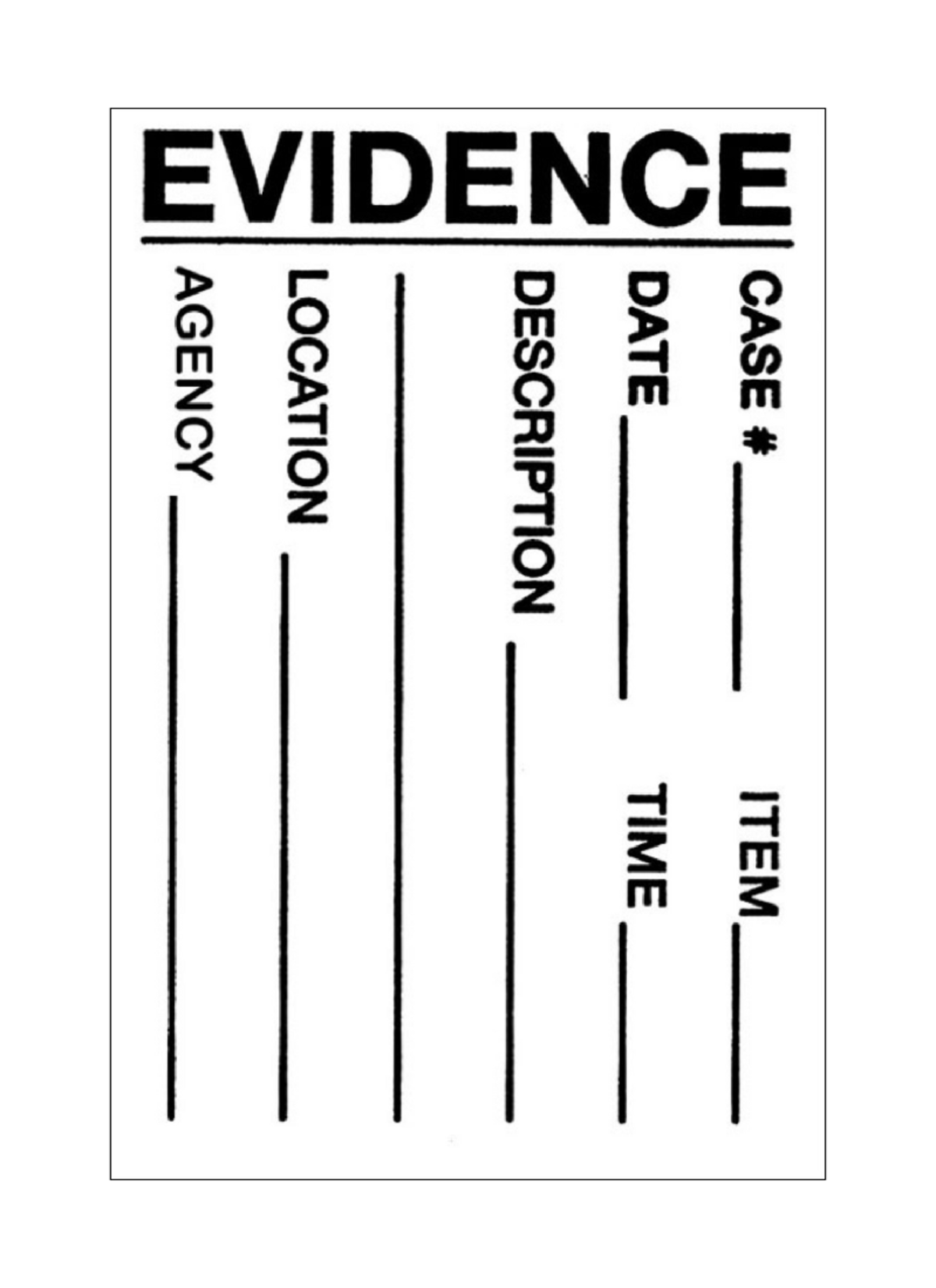 Evidence tag and chain of custody - Forensic Science - Studocu