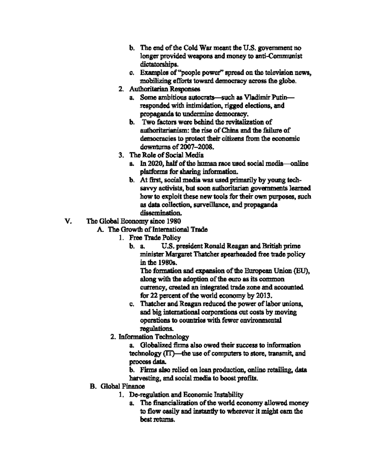 4-ch29-outline - Dr. McCoy HIST 1020 - HIST 1020 - Studocu