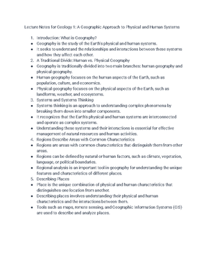 Geo 3 - Notes for chapter 3 - Lecture Notes for Geology: Chapter 3 ...