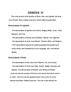 Genesis 2 - GENESIS 2 1 So the creation of the heavens and the earth ...
