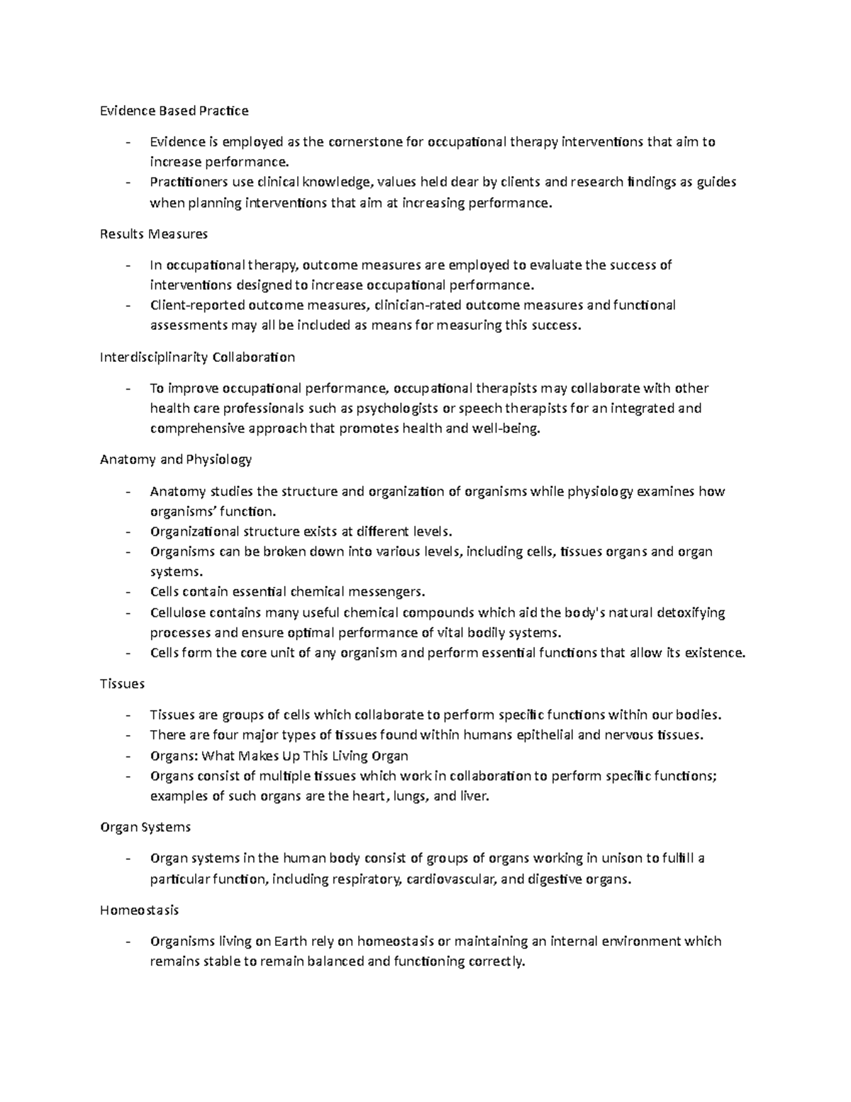 Health Psychology Notes 4 - Evidence Based Practice Evidence is ...