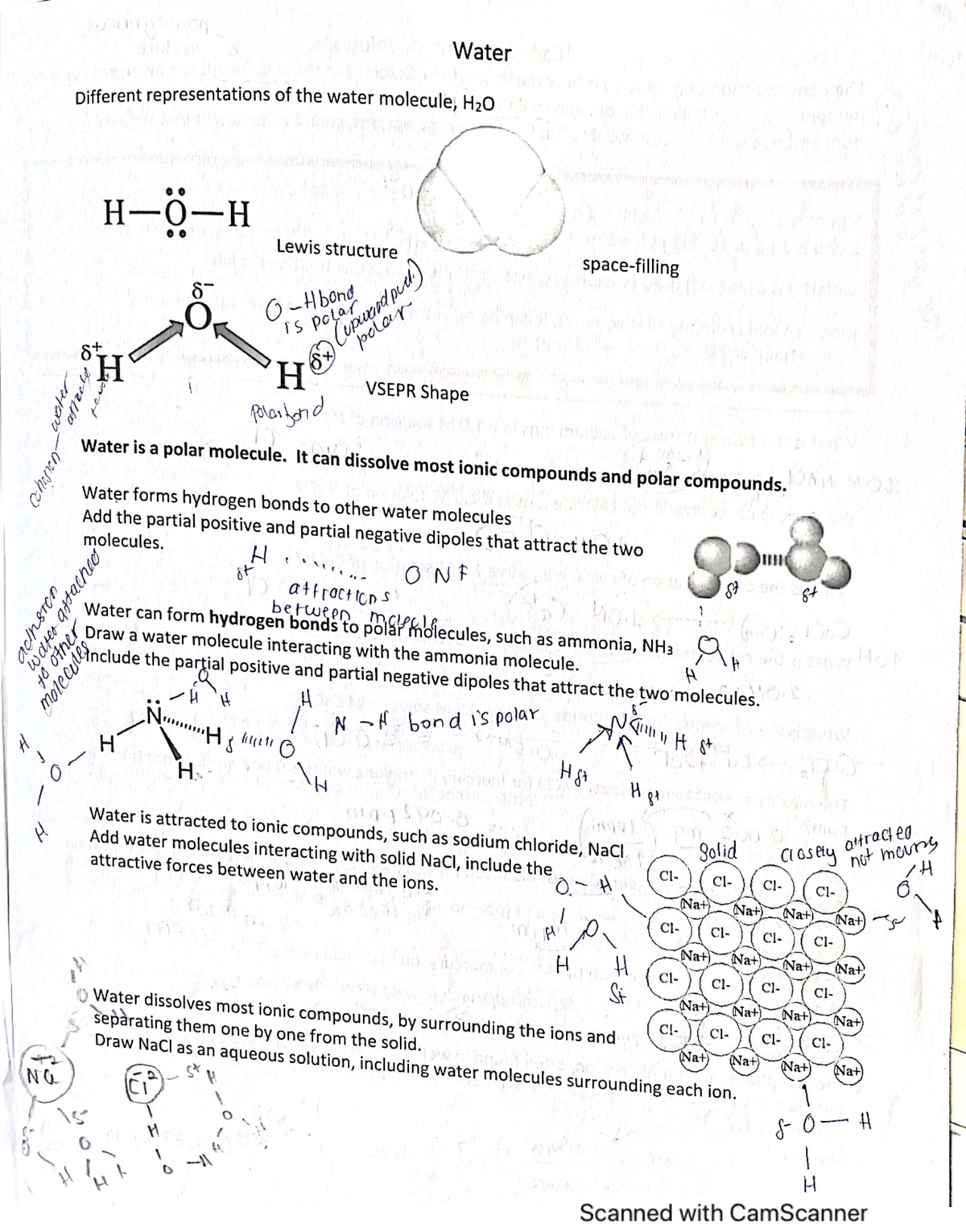 Water - molecule - chem - CHEM 9 - Studocu