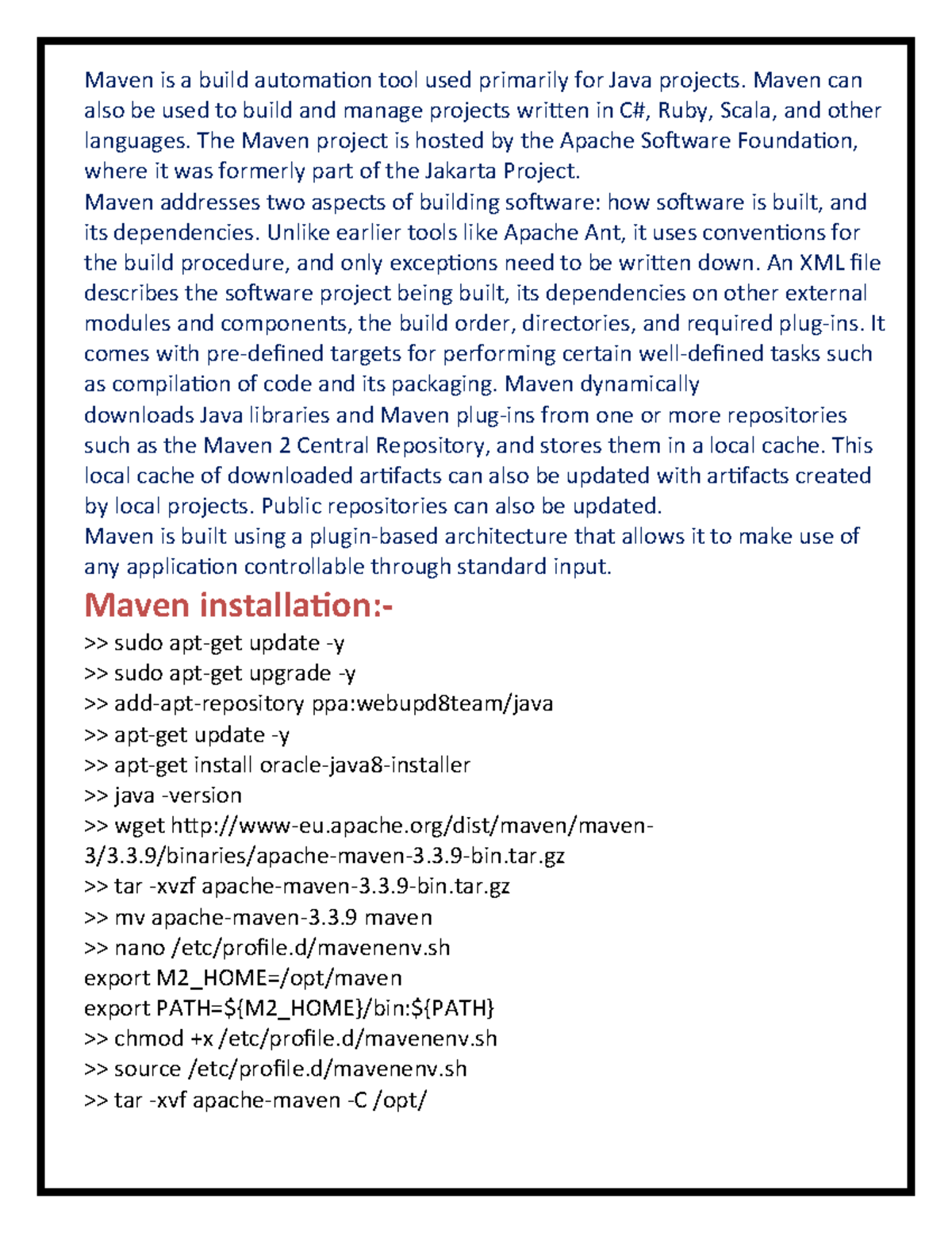 Maven - Maven can also be used to build and manage projects written in ...